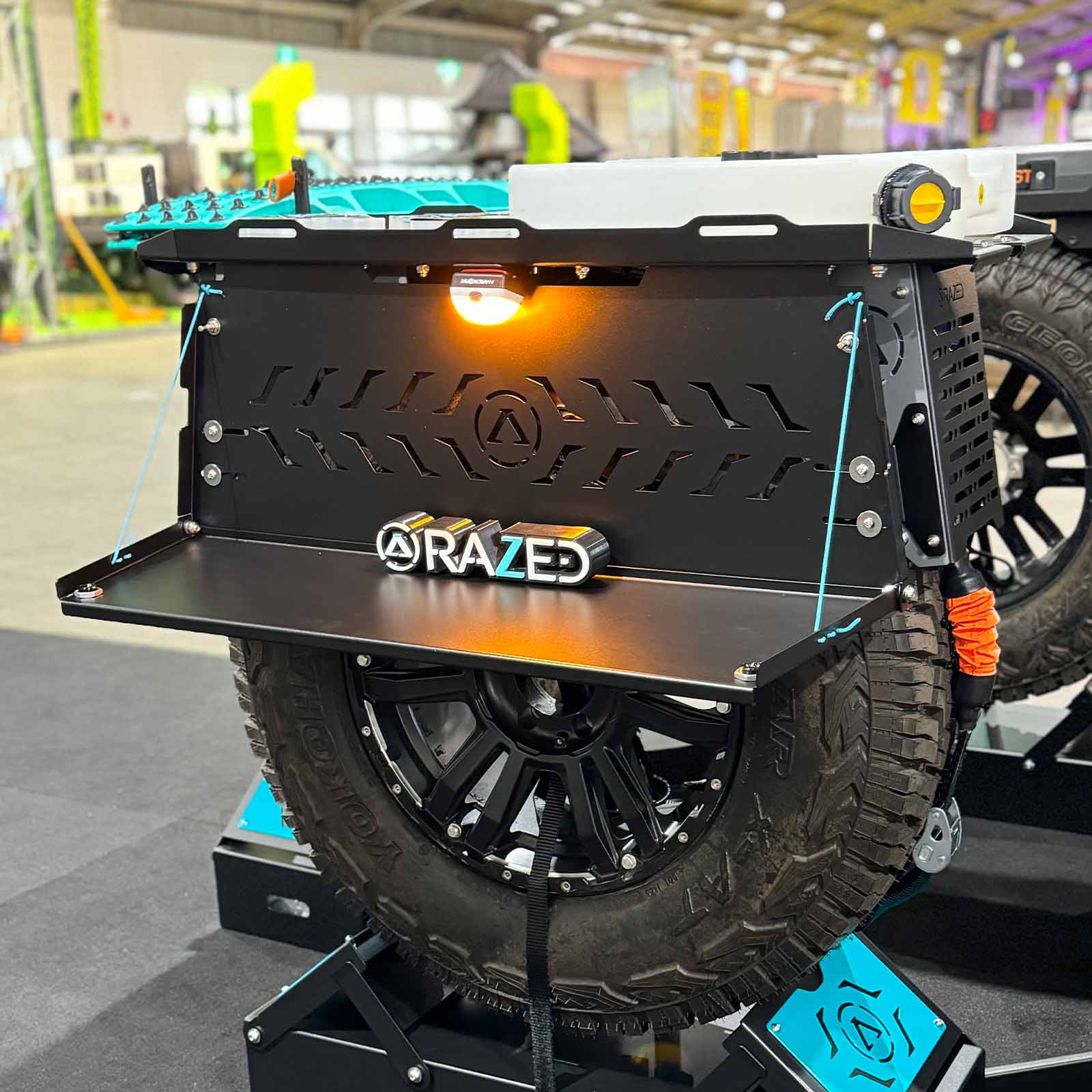 Tyre Tray – Fold Down Table – Essential 4x4