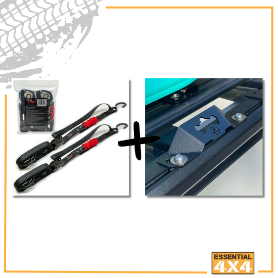 TorkStrap RED + Triple Mount Tie Down – Essential 4x4