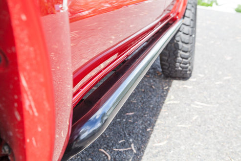 Toyota Hilux N70 ANGLED Rock Sliders / Side Steps – Powdercoated ...