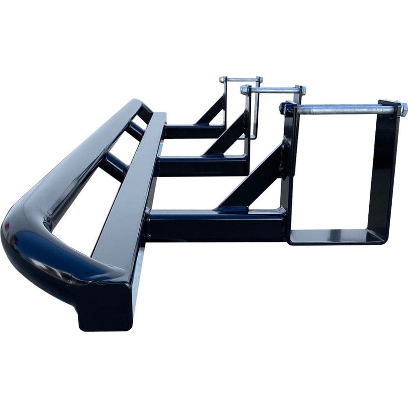 Toyota Hilux N80 ANGLED Rock Sliders / Side Steps – Powdercoated ...